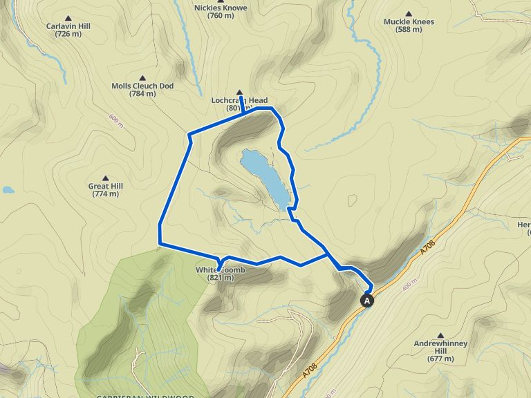 O loop da Grey Mare's Tail, Loch Skeen & White Coomb — Terras Altas do ...